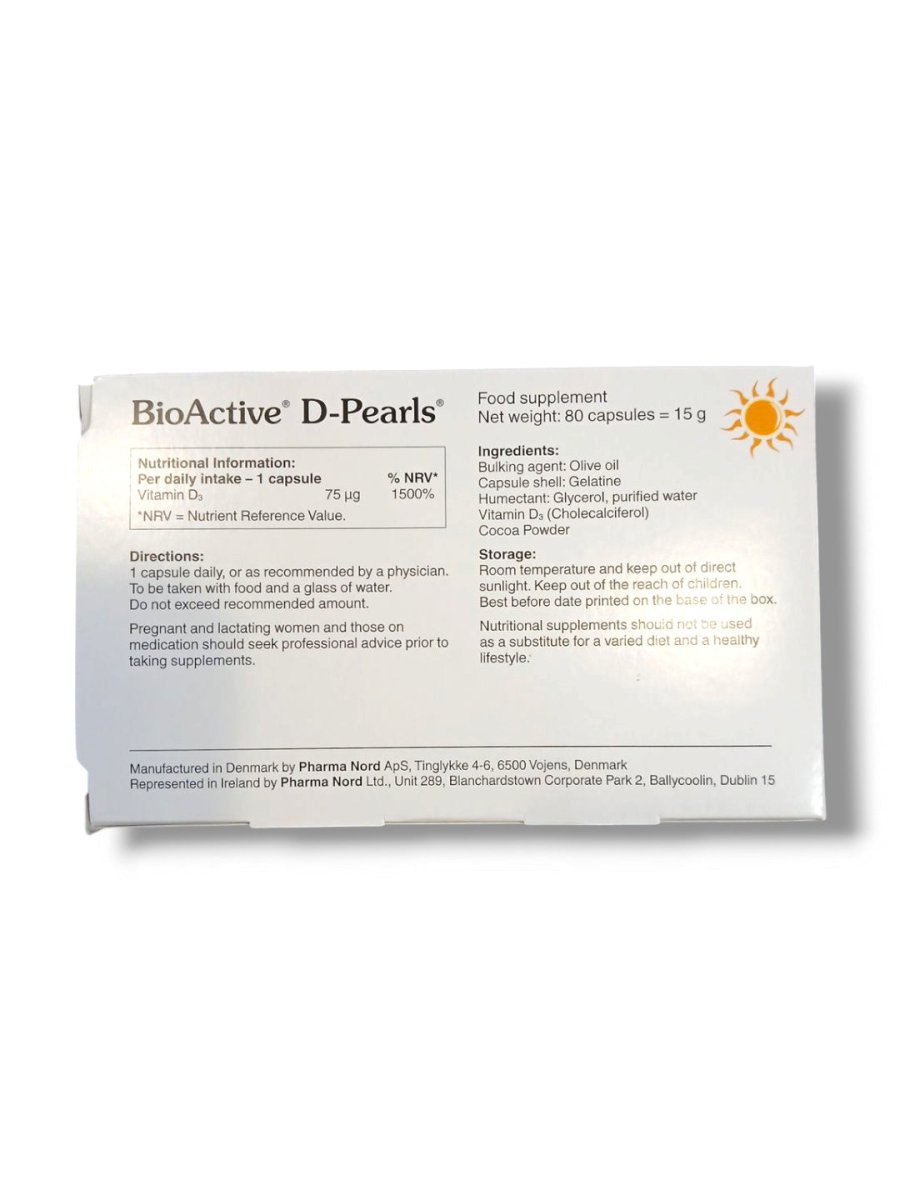 Pharma Nord BioActive D-Pearls 75ug 3000 IU vitamin D 240 Caps ...