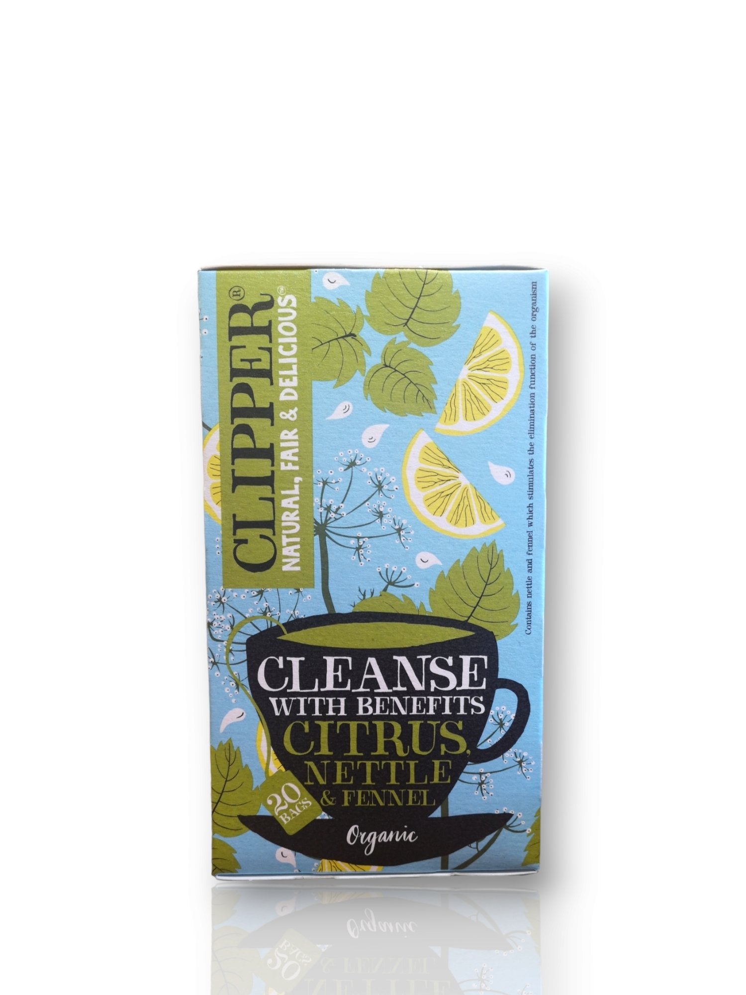 Clipper Cleanse Citrus Nettle & Fennel 20 tea bags – Healthy Living