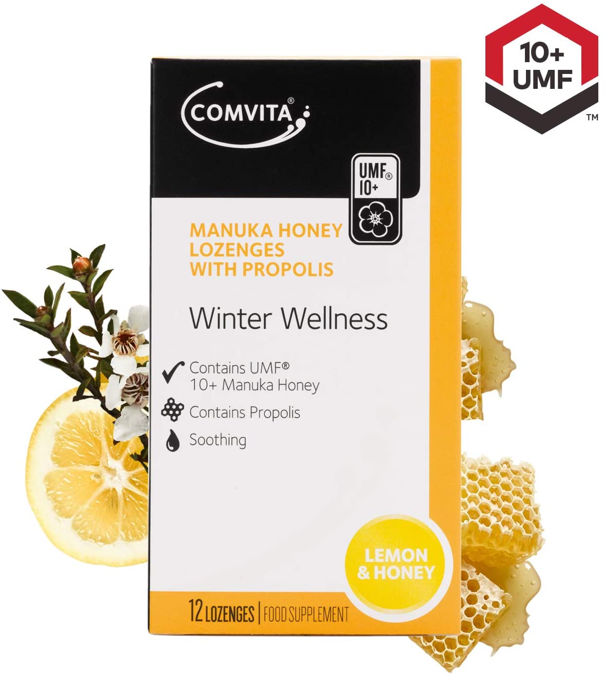 Comvita Propolis Lozenges Lemon/Honey (12 lozenges) – Healthy Living