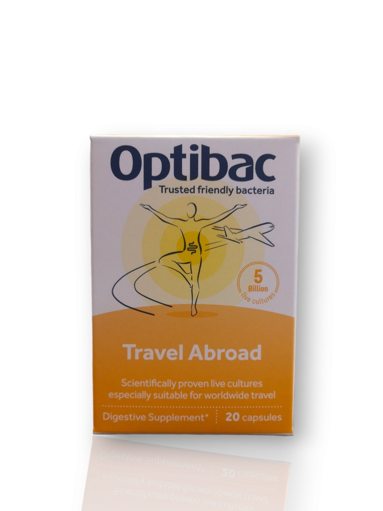 Optibac Travel Abroad 20 capsules – Healthy Living